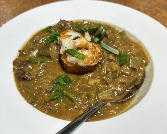 This isn't just gumbo&mdash;it's a bowl of Louisiana-meets-Florida history with a shrimp exclamation point on top.