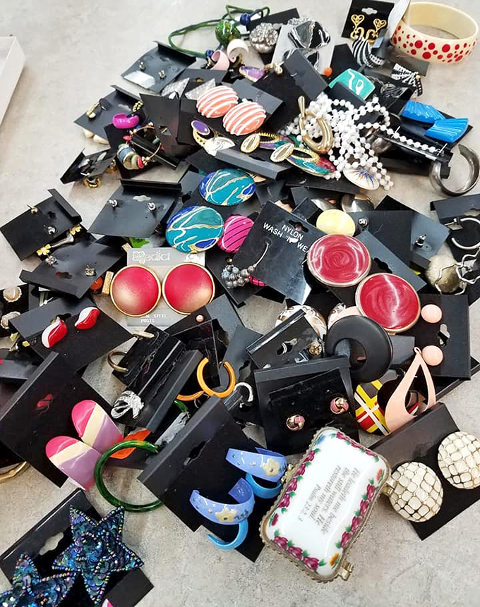 Jewelry displays sparkling with possibilities for special occasions or everyday glamour boosts.