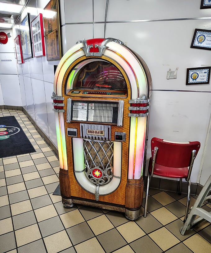 This jukebox has seen more history than a high school textbook, serving up musical accompaniment to countless meals and memories.