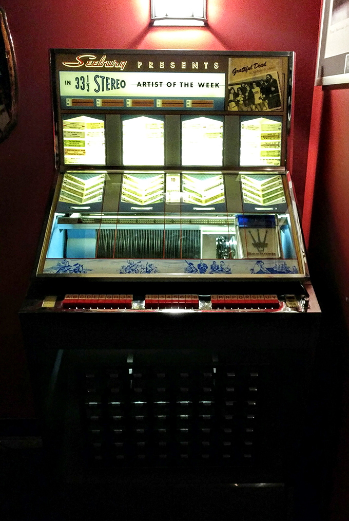 This vintage jukebox doesn't just play songs; it time-travels you to an era when music came with mechanical magic and satisfying clicks.