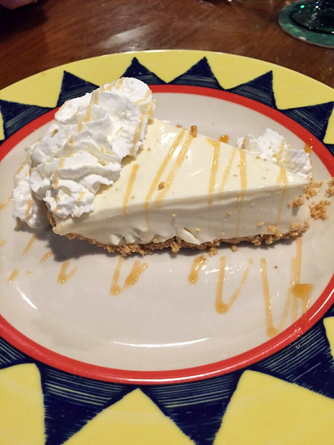 Key lime pie so authentic it probably has a Florida driver's license. That graham cracker crust is the supporting actor who steals the show.