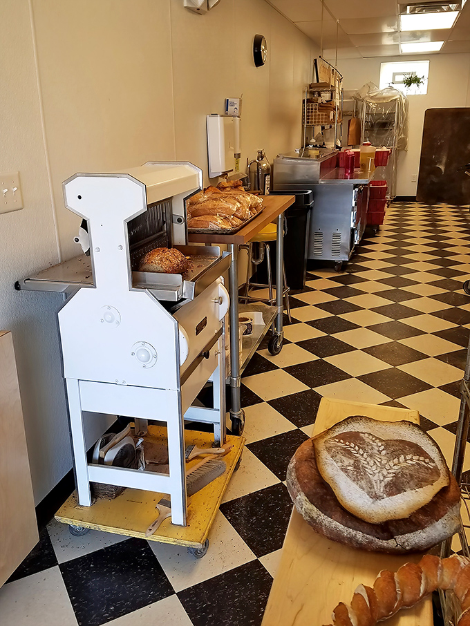Where the magic happens &ndash; those ovens have seen more dough than a Vegas casino.