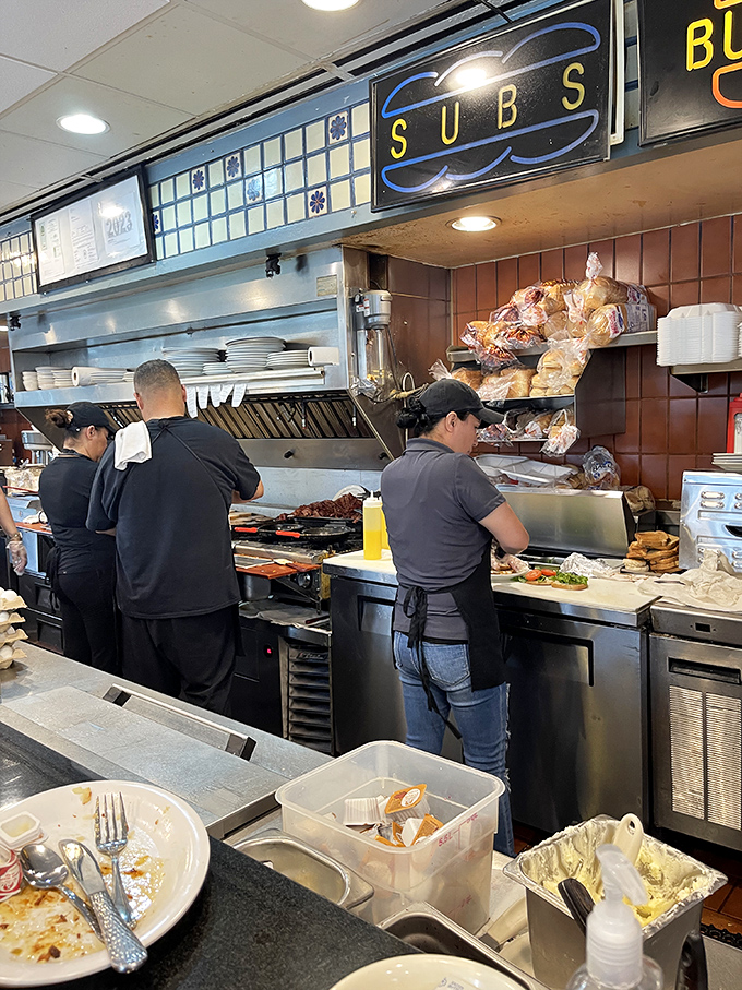 Kitchen choreography at its finest&mdash;where breakfast magic happens at speeds that would make NASCAR drivers jealous.