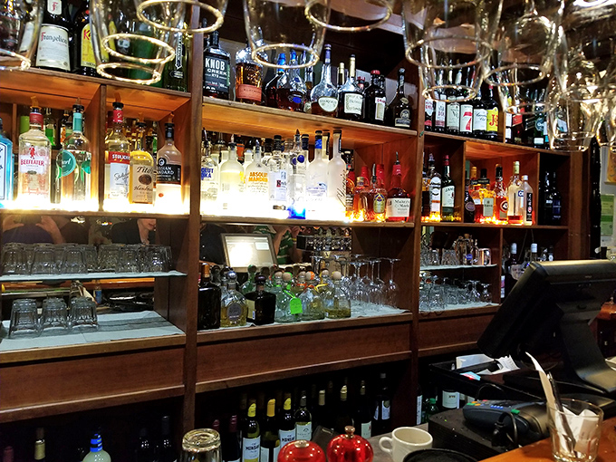 The bartender's palette &ndash; where your evening's entertainment begins. Each bottle contains a potential story for tomorrow.