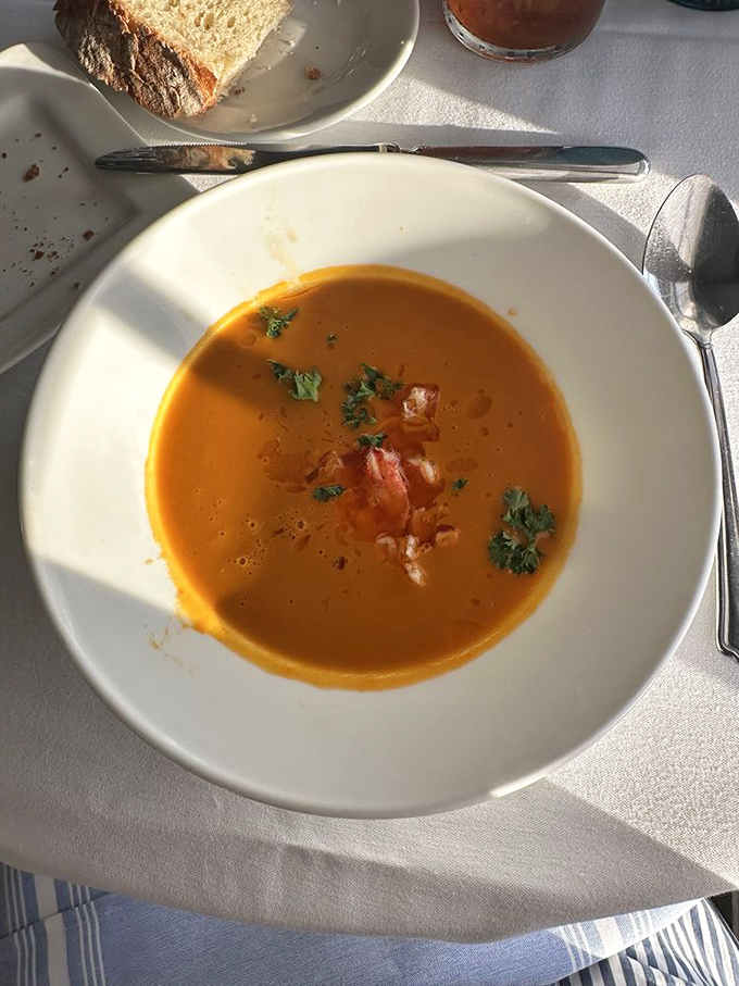 This lobster bisque doesn't just warm your stomach&mdash;it hugs your soul with each velvety spoonful of tomato-seafood harmony.