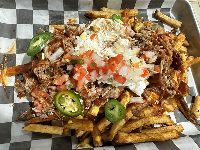 Macho Nachos that live up to their name&mdash;a mountain of crispy, smoky, cheesy goodness that requires strategy and commitment to conquer.