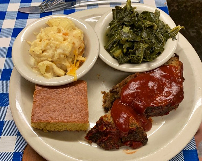 Meatloaf and mac and cheese&mdash;proof that the best things in life don't need fancy packaging, just honest cooking.