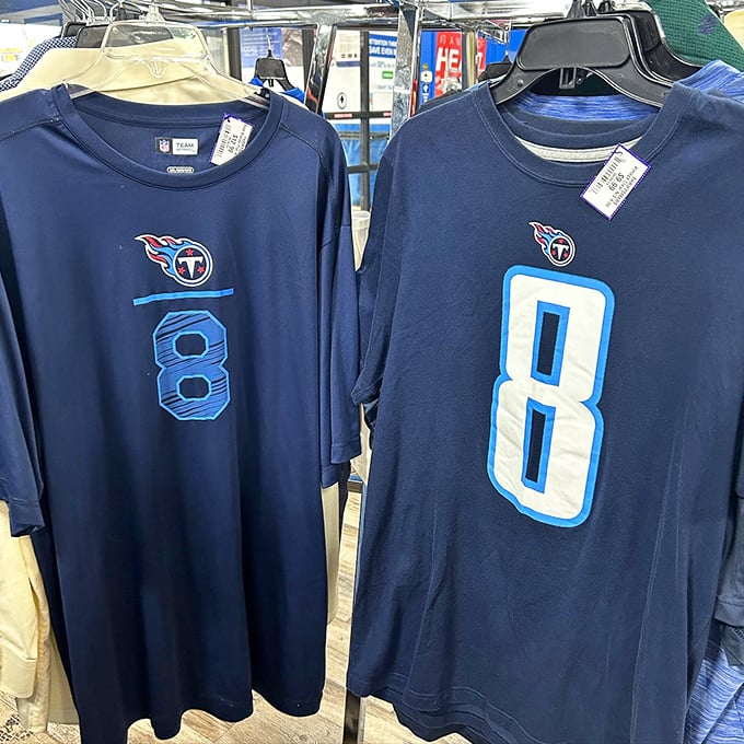 Score a Titans jersey without the stadium price tag. Game day attire that leaves more money in your pocket for hot chicken.