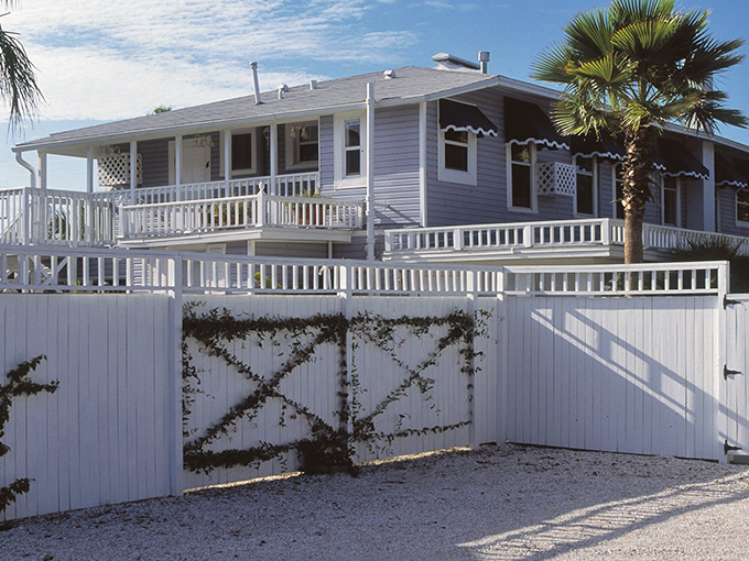 The Meranova Guest Inn offers coastal charm with its wraparound porch and white picket fence. Like staying at your stylish friend's beach house&mdash;if your friend had impeccable taste.