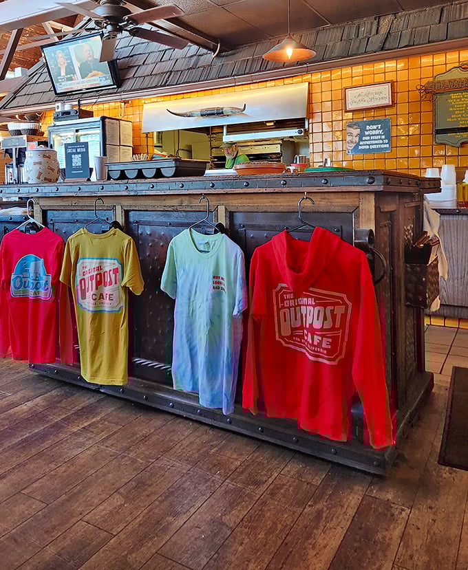 Merchandise that lets you take home the memory, if not the pork chops. The perfect souvenir for those who collect experiences rather than things.