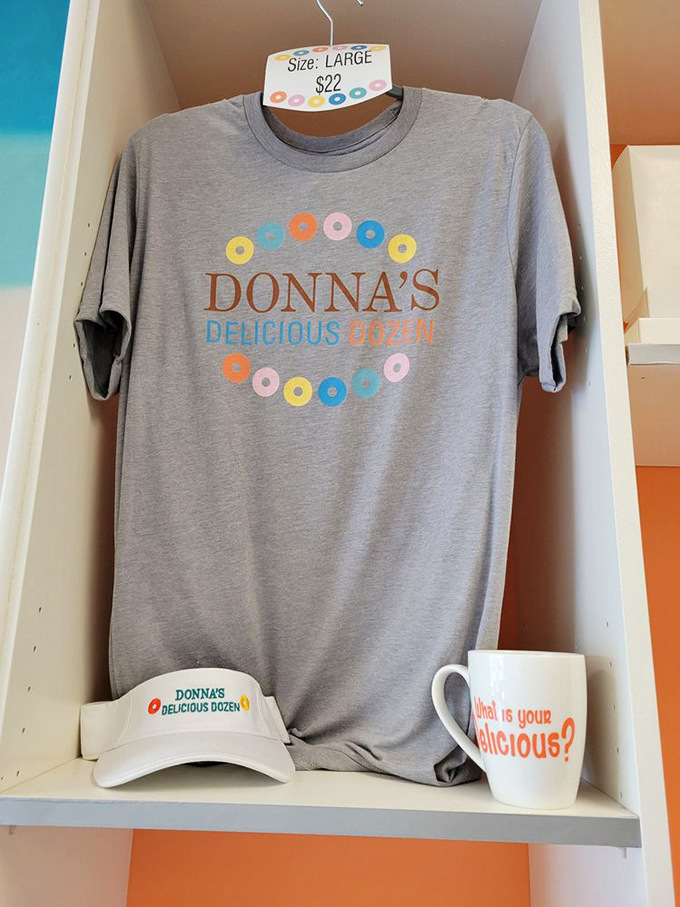 When your love for donuts can no longer be contained by your stomach alone, there's always room in your closet for donut-themed merch. 