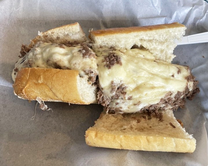 Proof that good things come in small packages&mdash;this mini cheesesteak delivers maximum flavor without requiring you to unhinge your jaw.