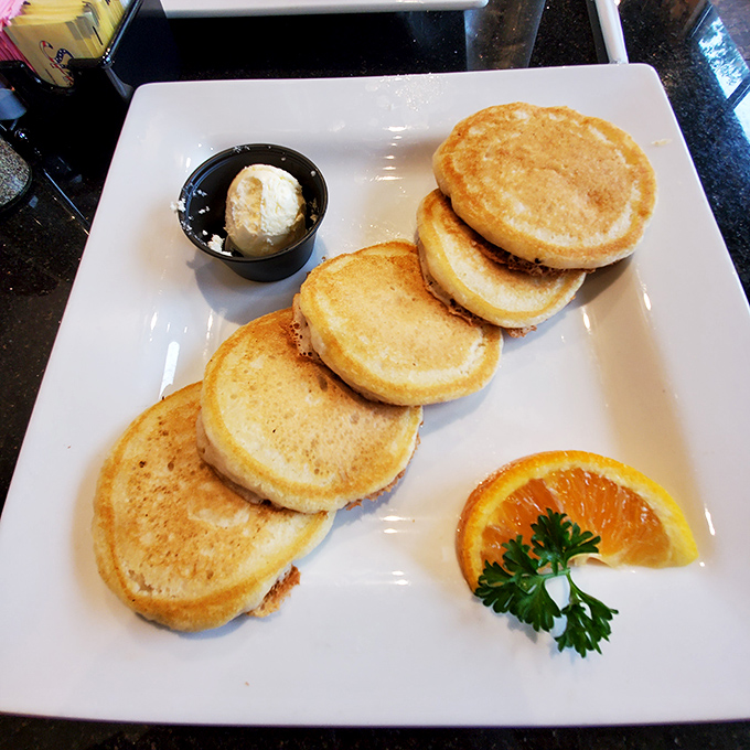 Silver dollar pancakes: breakfast's most adorable currency. Worth their weight in maple syrup and morning happiness.