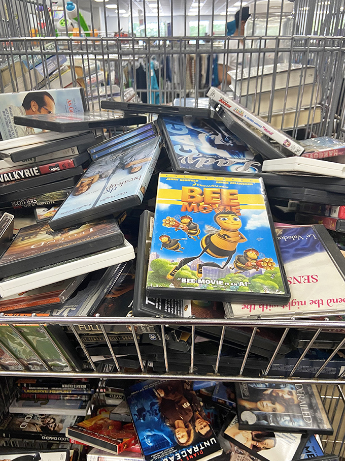 The DVD section: where forgotten films find new audiences. That "Bee Movie" might just become your kid's new obsession for less than the price of a streaming rental.