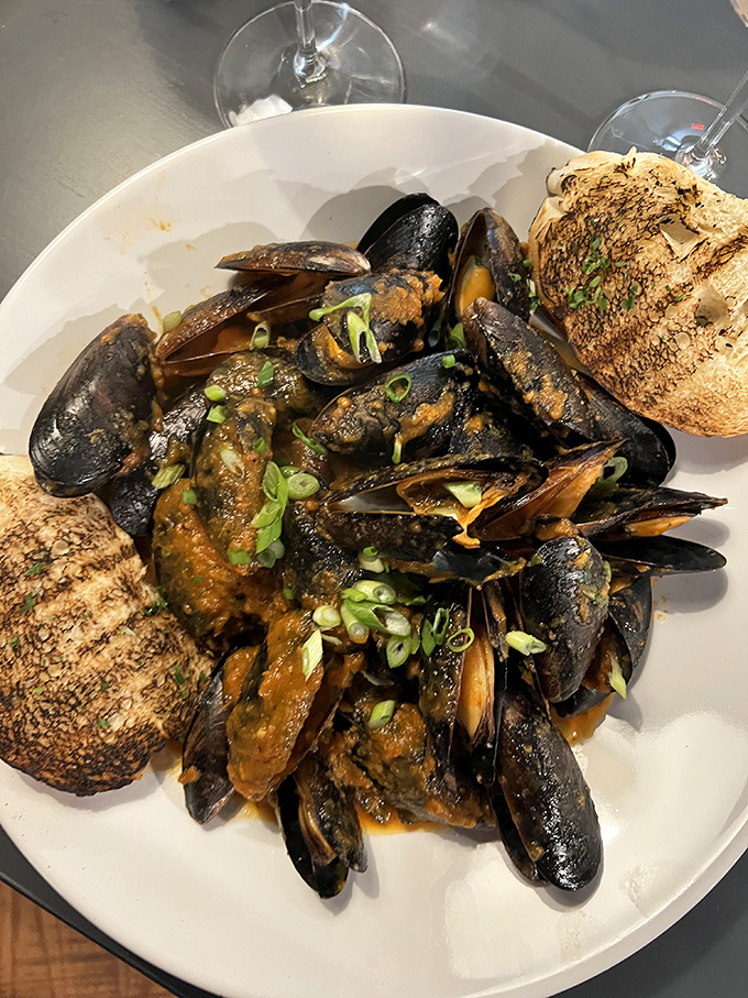Mussels that make you reconsider your relationship with seafood &ndash; each one a tiny ocean treasure chest of flavor.