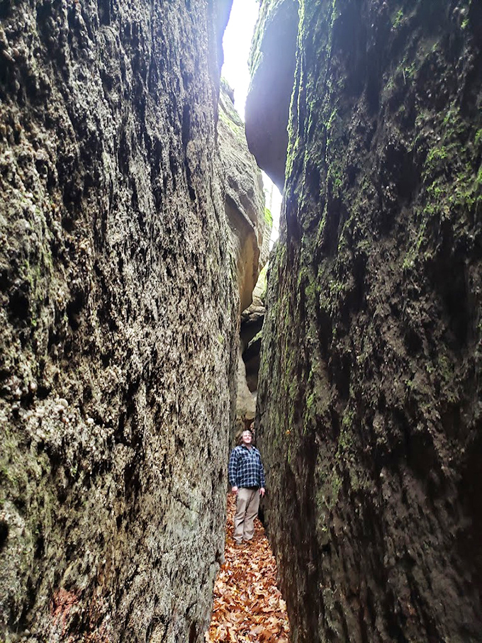 Standing in this narrow passage feels like being between pages of Earth's ancient storybook&mdash;a tale 300 million years in the making.