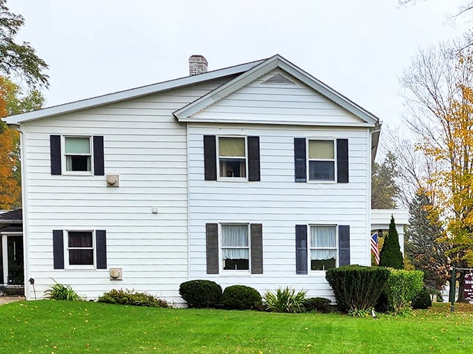This classic white colonial home represents the affordable housing that makes Wellsboro attractive to retirees&mdash;simple elegance without the big-city price tag.