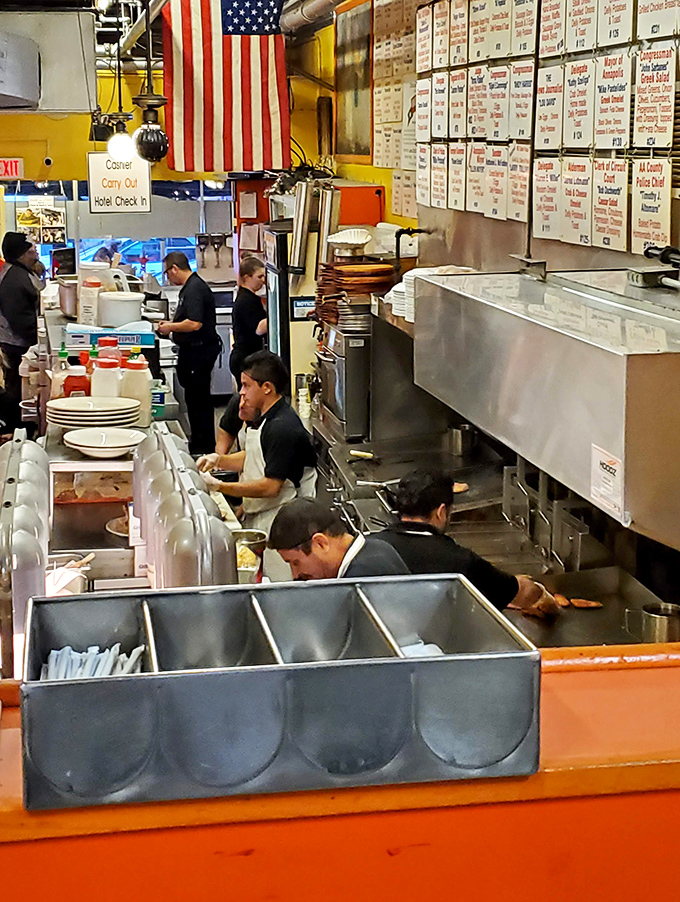 Watch the kitchen symphony where spatulas conduct and griddles sing the morning anthem of sizzling satisfaction.