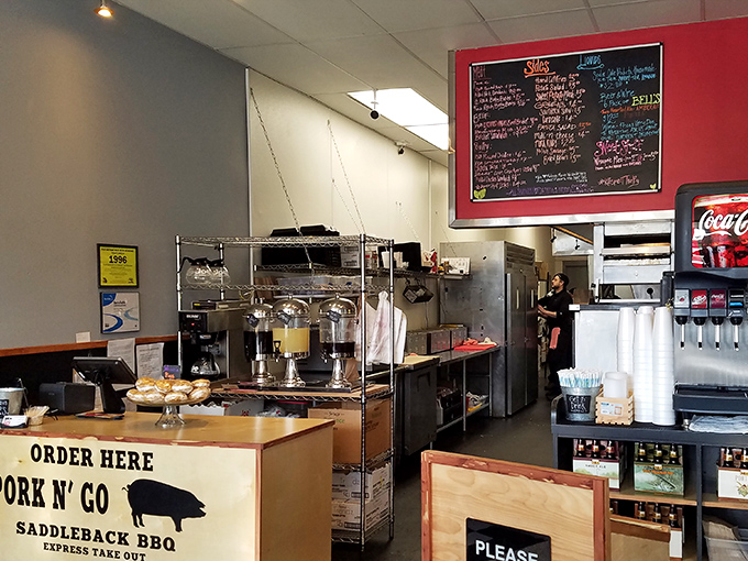 The "Order Here" sign might be the most beautiful three syllables in the English language when you're hungry for world-class barbecue.