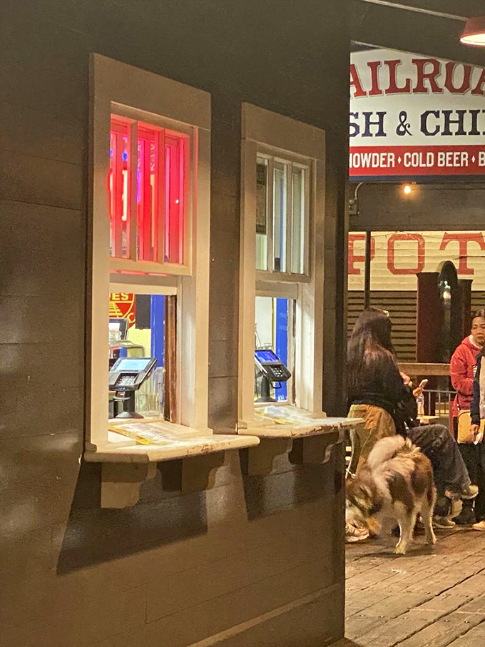 The window where dreams become reality, assuming your dreams involve exceptional fried seafood.