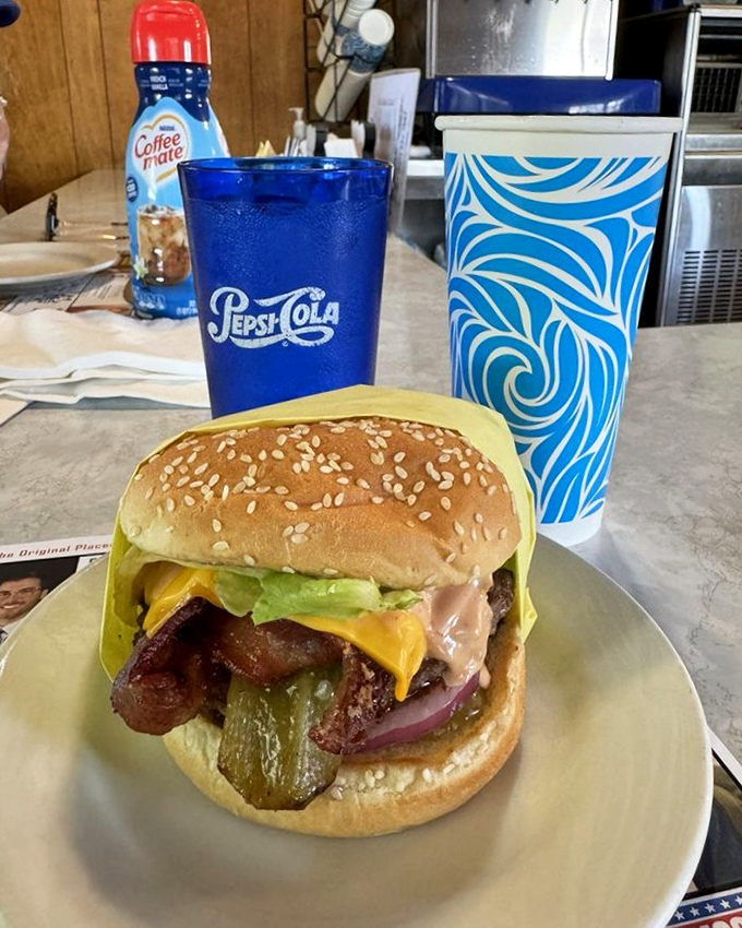 The Ortega bacon burger &ndash; when regular burgers just aren't enough adventure for your taste buds.