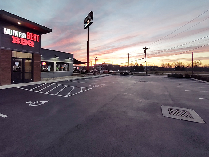 As the sun sets on Midwest Best, cars still fill the lot&mdash;proof that great barbecue recognizes no clock when it comes to cravings.
