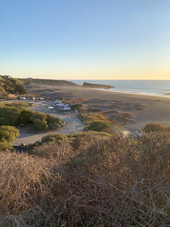 Parking with a view&mdash;the kind that makes you linger in your car, reluctant to leave even though greater beauty awaits just steps away.