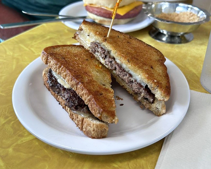 The patty melt&mdash;that brilliant compromise between burger and grilled cheese&mdash;reveals its beefy soul in a cross-section worthy of a food museum.