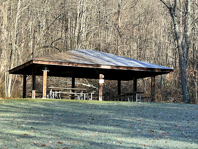 This no-frills pavilion has hosted countless family reunions, birthday celebrations, and impromptu picnics sheltered from summer showers.