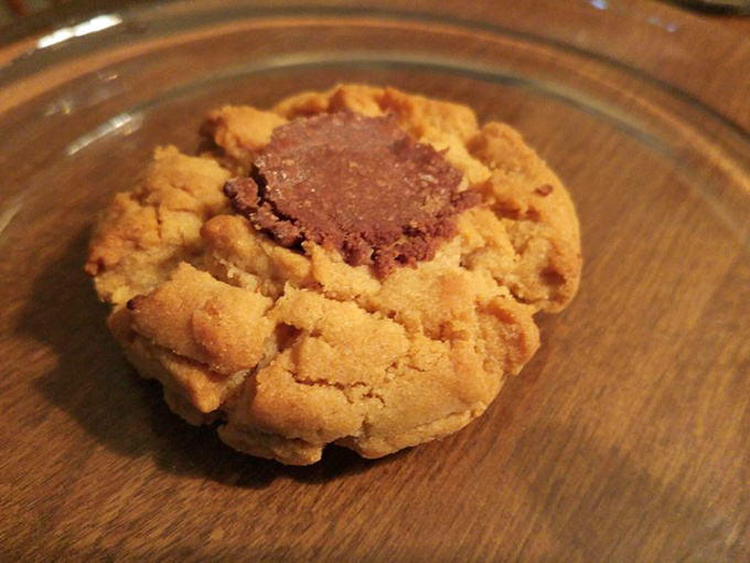 This peanut butter cookie with chocolate center is the dessert equivalent of finding money in your pocket&mdash;unexpected joy.