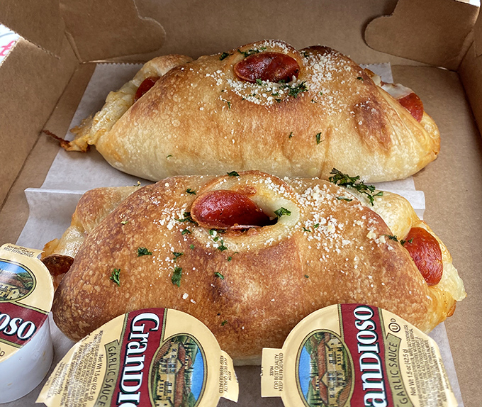 These pepperoni rolls aren't just appetizers; they're what happens when bread and pepperoni fall madly in love and decide to elope.