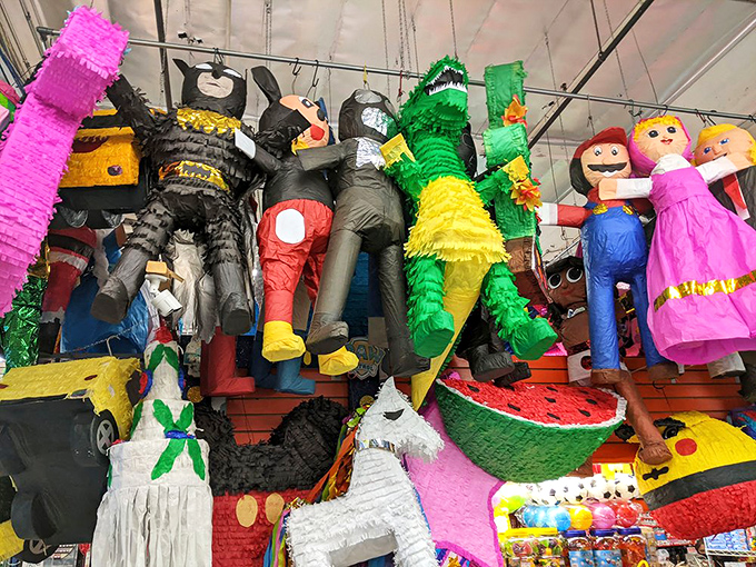 Pi&ntilde;atas so magnificent they make you question whether you really want to take a stick to such artistry&mdash;but candy is candy.