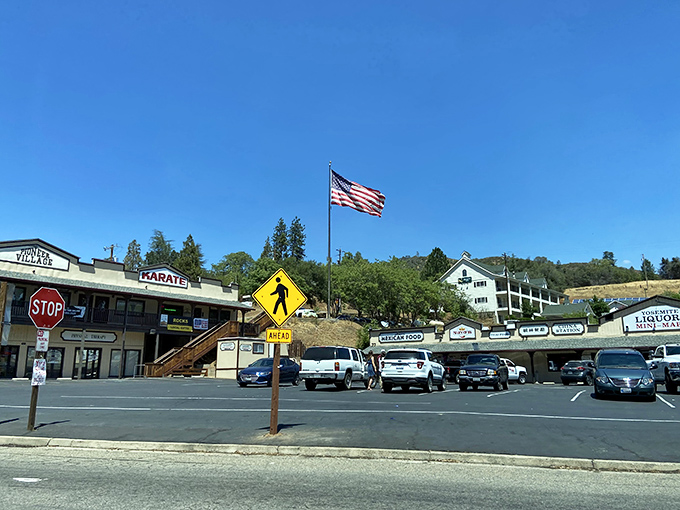 Pioneer Village shopping center&mdash;where the parking is always free and you're more likely to hear "take your time" than "hurry up" from the shopkeepers. 