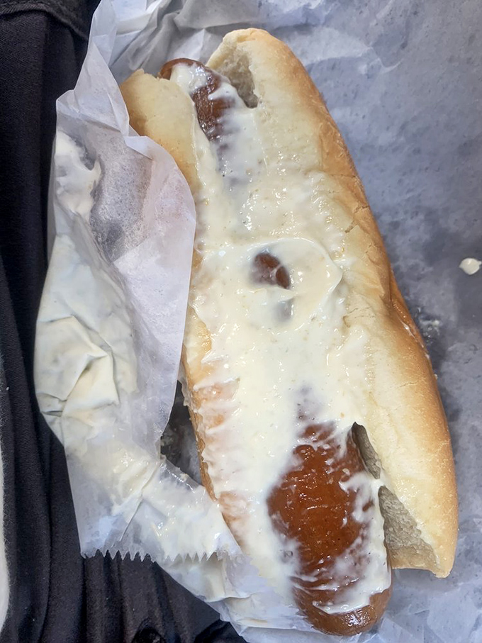 The Polish with horseradish brings the heat and sweet in perfect harmony. Simple food done right doesn't need fancy plating or pretentious descriptions.