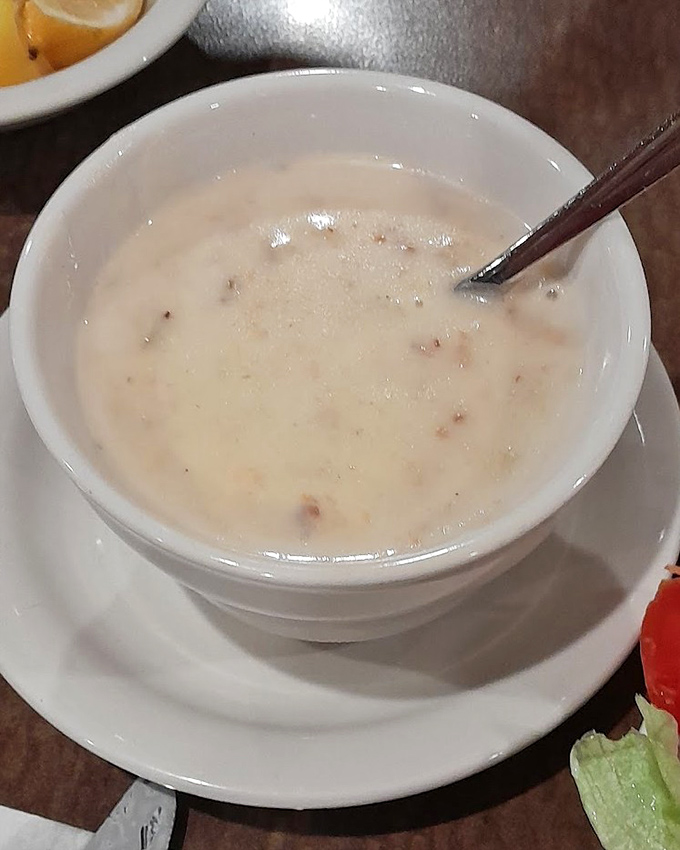 Potato soup that's thick enough to stand a spoon in&mdash;the kind of hearty bowl that makes Pennsylvania winters slightly more bearable.