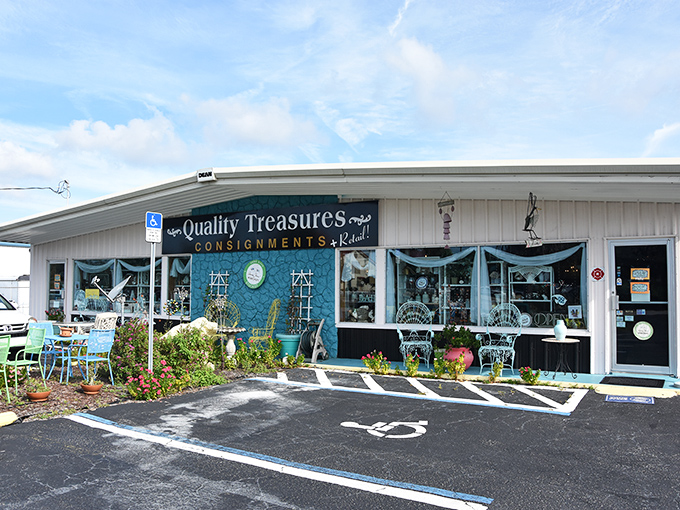 Quality Treasures Consignments offers the thrill of the hunt, where yesterday's castoffs become today's conversation pieces for budget-conscious decorators.