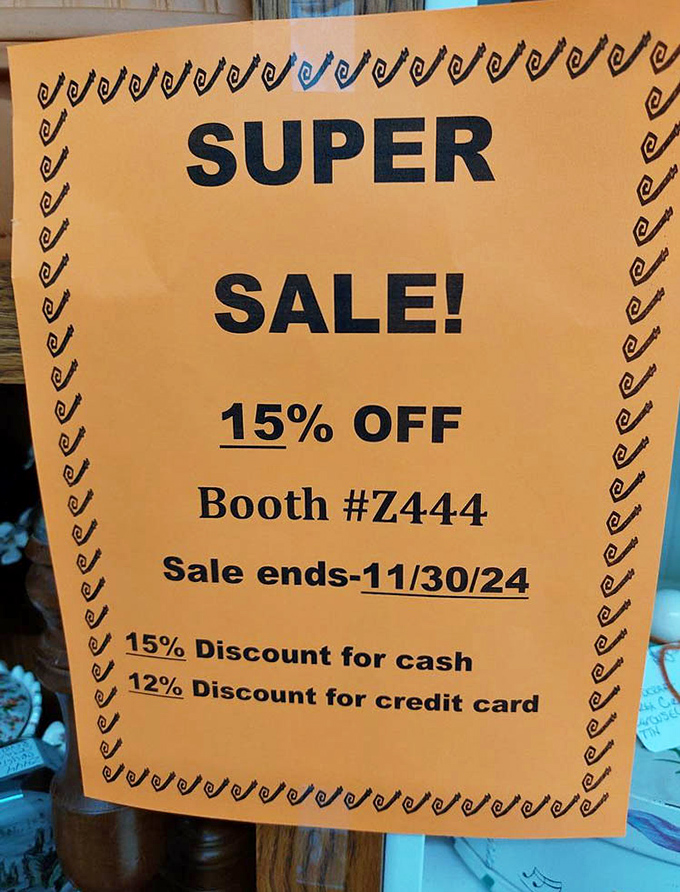 Even antique stores have sales&mdash;proof that the thrill of the bargain transcends generations and shopping philosophies.