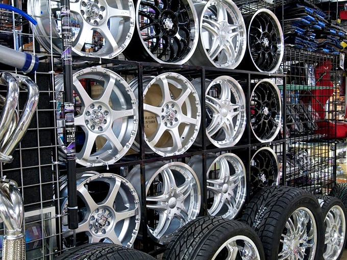 Chrome dreams for car enthusiasts. These gleaming rims could make even a minivan look like it belongs in a Fast & Furious sequel.