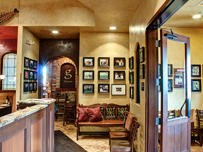 Family photos line the walls near the entrance&mdash;a reminder that behind every great Italian restaurant is a story of tradition, passion, and really good sauce.