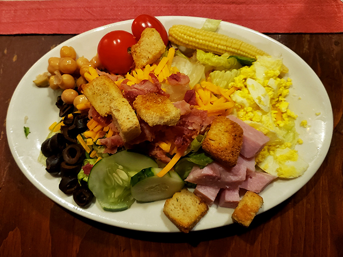 The salad bar's greatest hits album, featuring everything from black olives to bacon bits&mdash;proof that vegetables can party too when properly dressed.