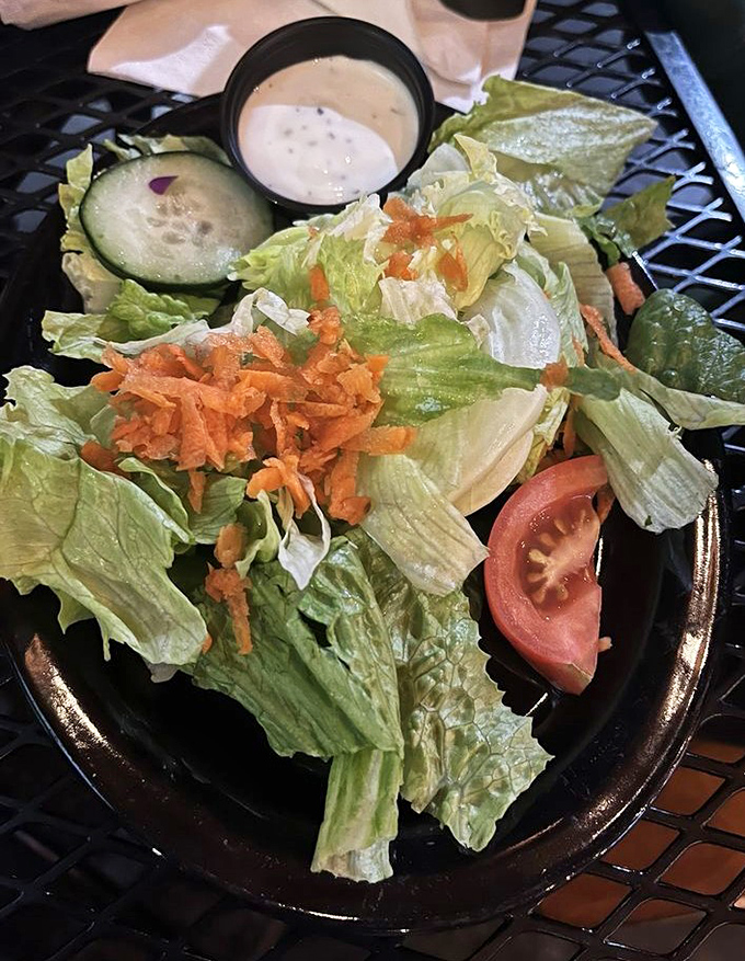 Even the salad at Whitey's means business&mdash;fresh greens, vibrant veggies, and house dressing that makes eating vegetables feel like cheating.