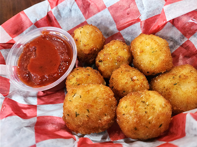Sauerkraut balls that could convert even the most fermentation-phobic eater. These golden orbs of joy prove that German influence on Ohio cuisine was a gift to us all.
