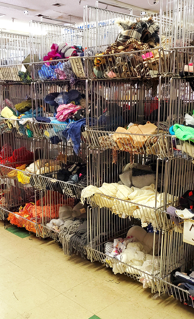 The miscellaneous aisle: retail roulette where you might find anything from vintage picnic baskets to the perfect Halloween costume accessory.