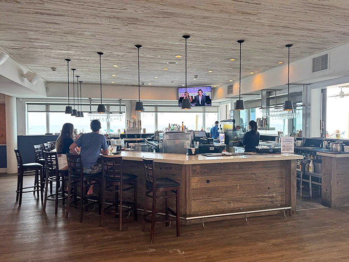 This isn't just a bar&mdash;it's command central for memory-making. Those bottles aren't just spirits; they're conversation starters.