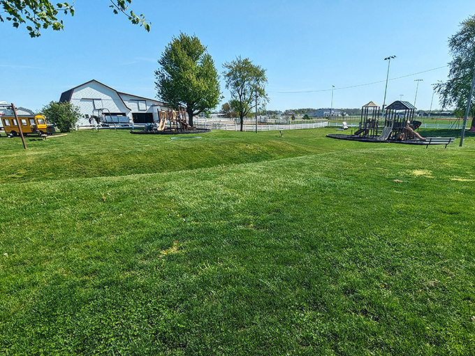 Even the playgrounds are peaceful here. Shipshewana's green spaces offer a moment to digest both your meal and the simpler pace of Amish country.