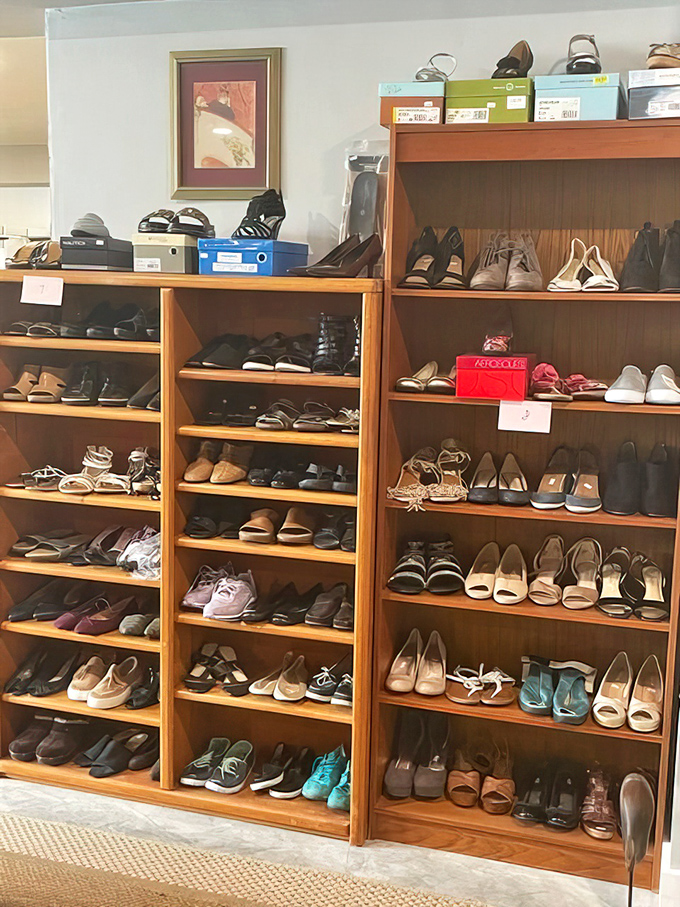 Shoe heaven awaits! From practical flats to statement heels, your next favorite footwear is hiding on these shelves.