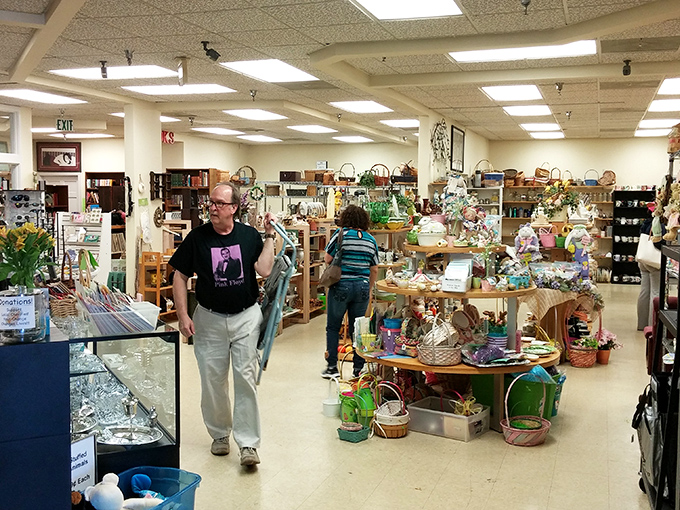 Fellow treasure hunters in their natural habitat, each on their own quest for that perfect something.