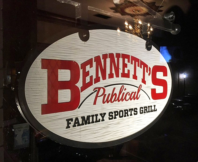 Simple signage marks the entrance to what locals consider their best-kept culinary secret spot.