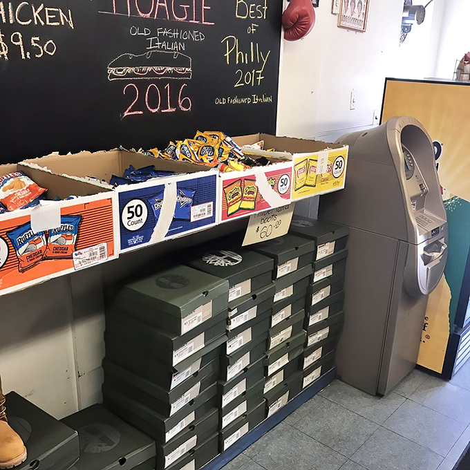 Even the snack selection tells a story &ndash; this is a place that understands what complements the perfect hoagie experience.