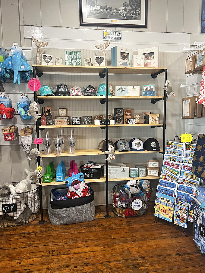 Souvenirs that say, "Yes, I found that perfect Florida seafood spot, and no, I'm not telling you exactly where it is."